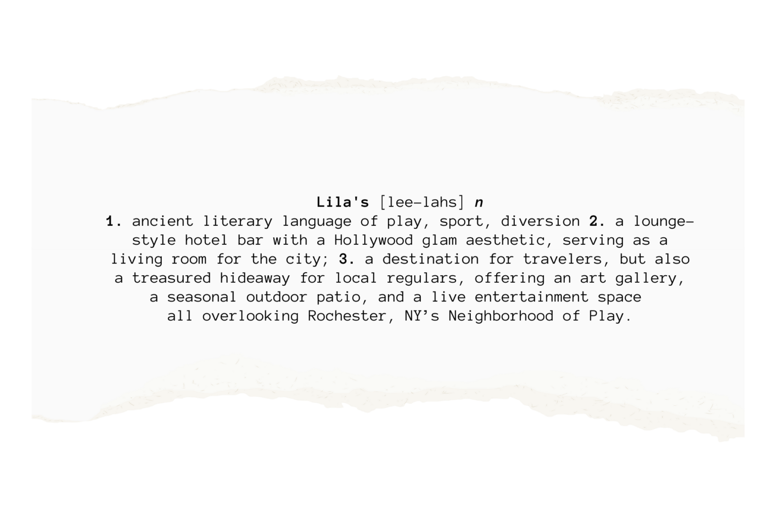 Lila's - Meet Me In the Lobby | Rochester, NY